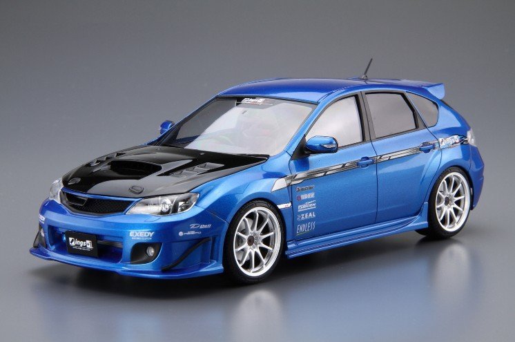 Aoshima 05875 - 1/24 Subaru Impreza WRX STI 2007 Ings GRB Tuned Car ...